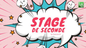 Le stage de Seconde - Lycée Louis Bascan